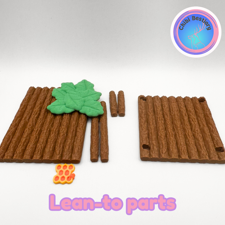 3D Printable Lean-To (for Sun Bears) by ChibiBestiary